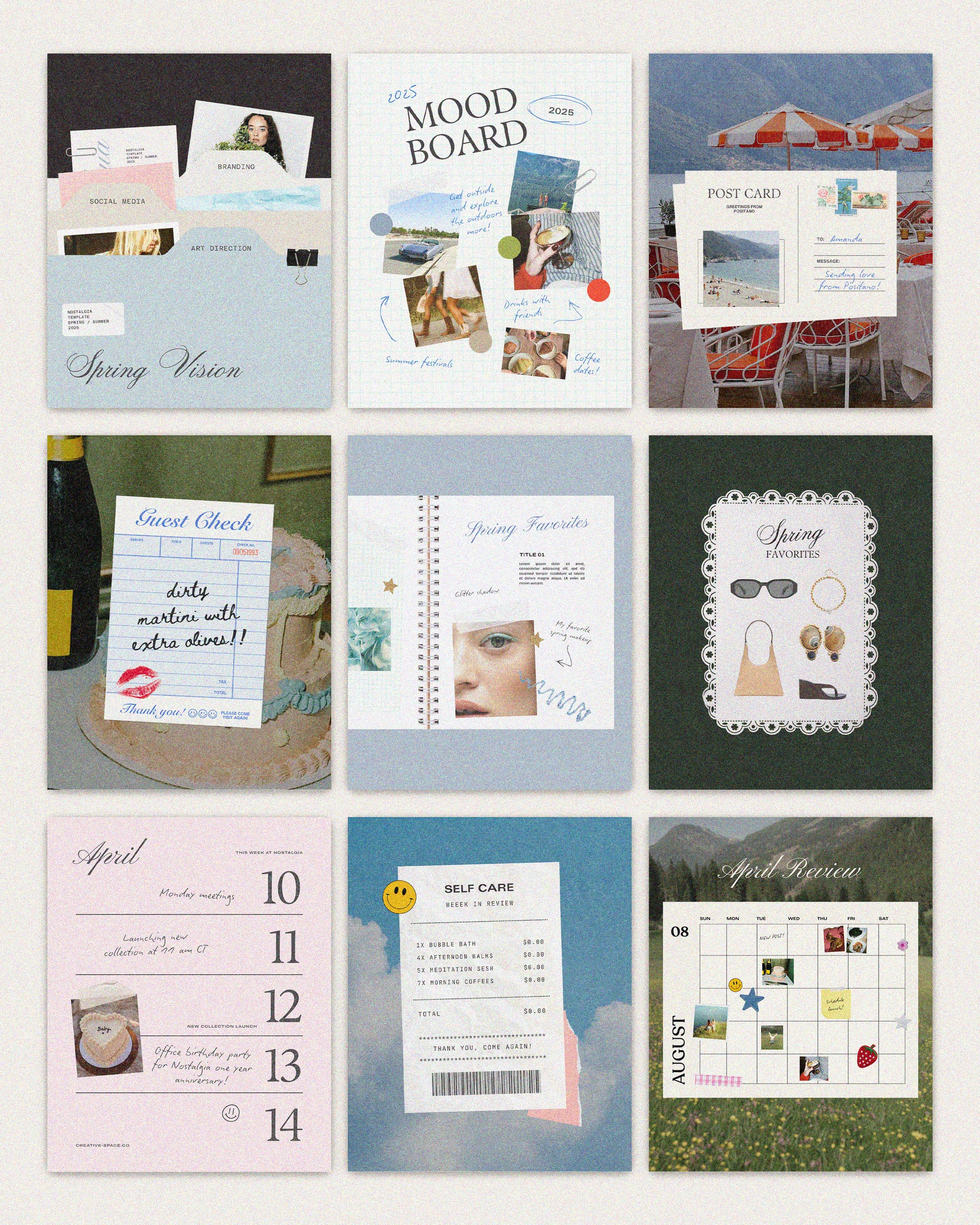 Nostalgia Instagram Feed Template – Creative Space